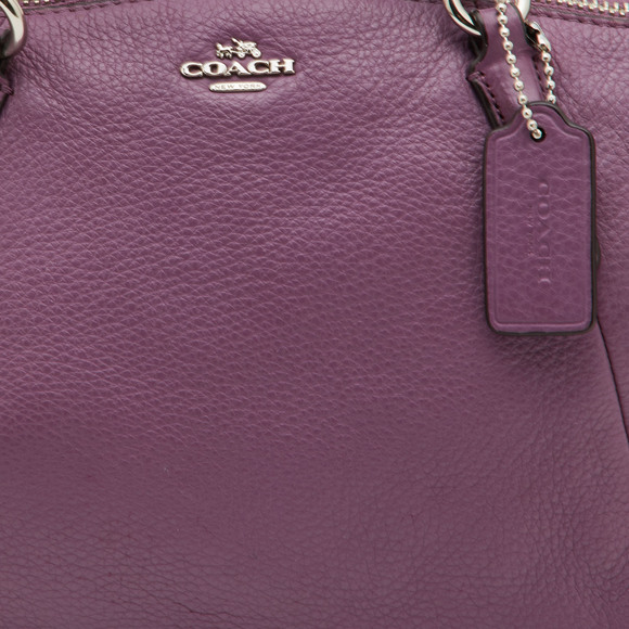 Coach | Bags | Coach Purple Leather Mini Kelsey Satchel | Poshmark